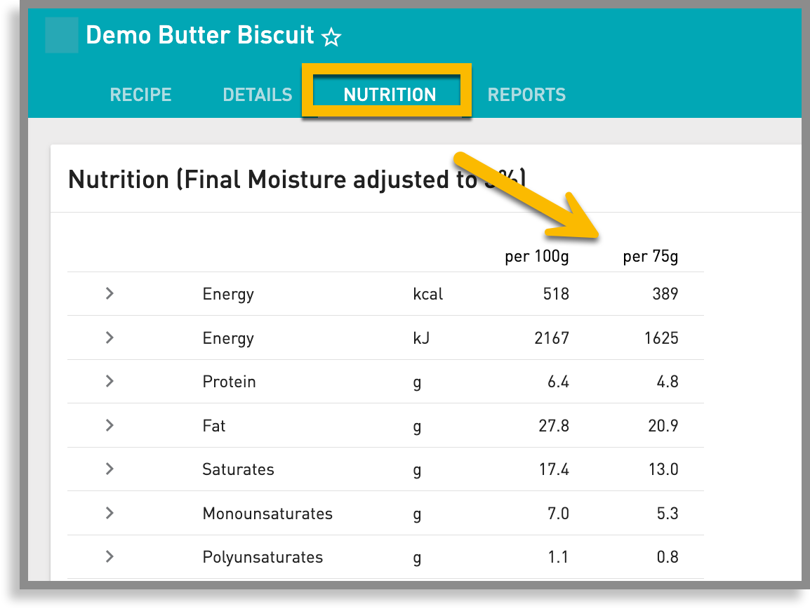 How to get the nutrition information for a recipe – NutriCalc