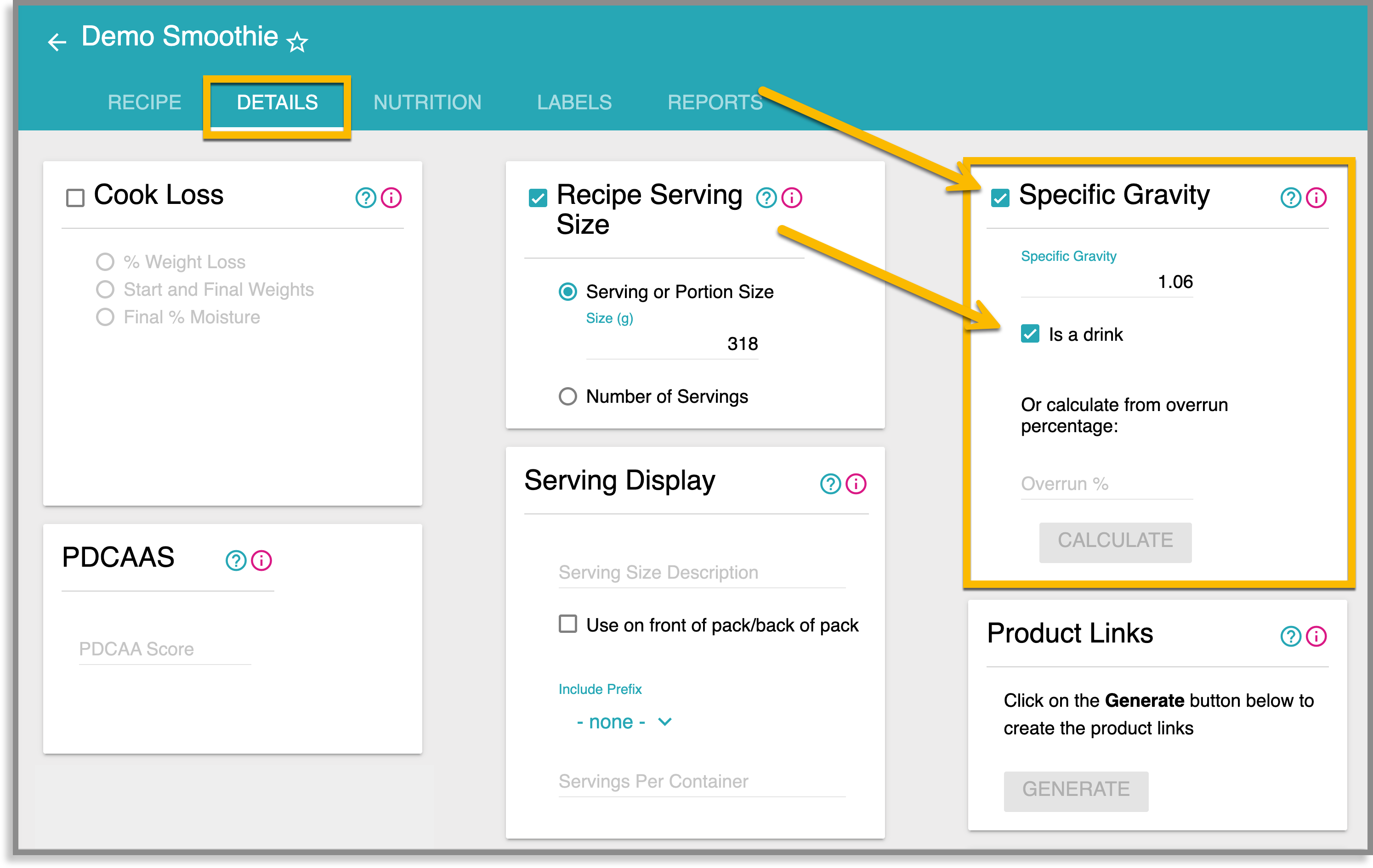 Generate a UK/EU Front of Pack Label – NutriCalc
