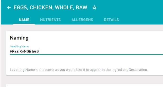 Ingredient Declaration Basics – NutriCalc