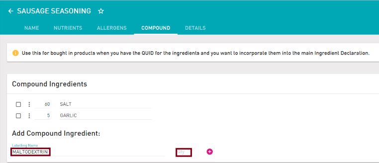 Ingredient Declaration Basics – NutriCalc
