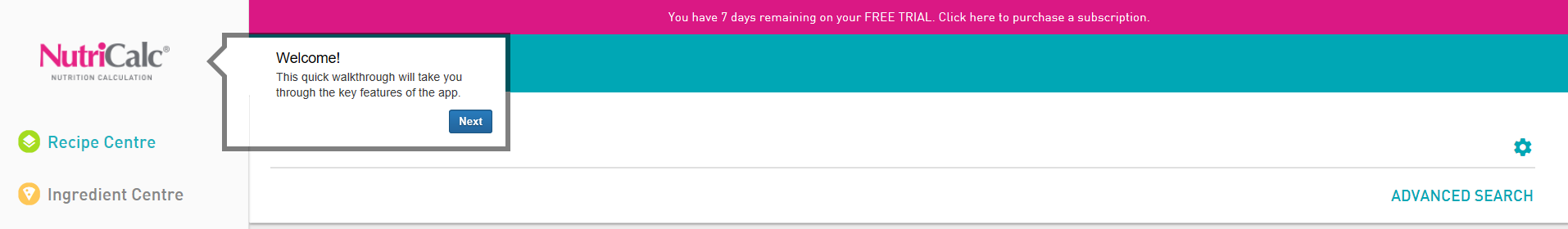 Register with NutriCalc – NutriCalc