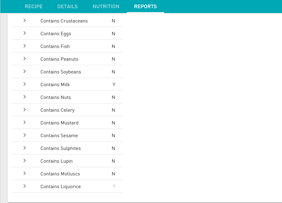 Add Custom Allergens – NutriCalc